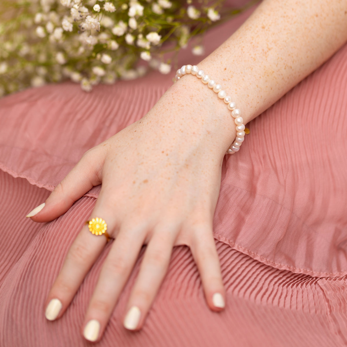 Ella Pearl Bracelet (Gold Vermeil) – Maiden